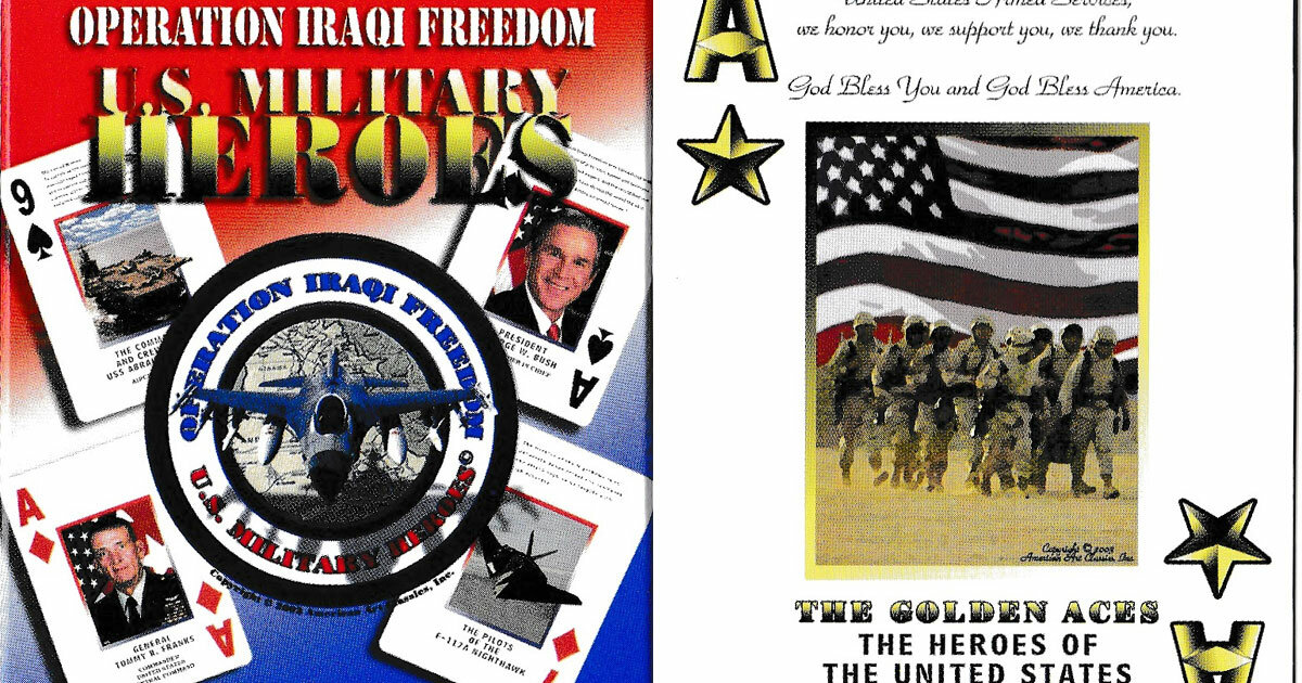Operation Iraqi Freedom playing cards — The World of Playing Cards