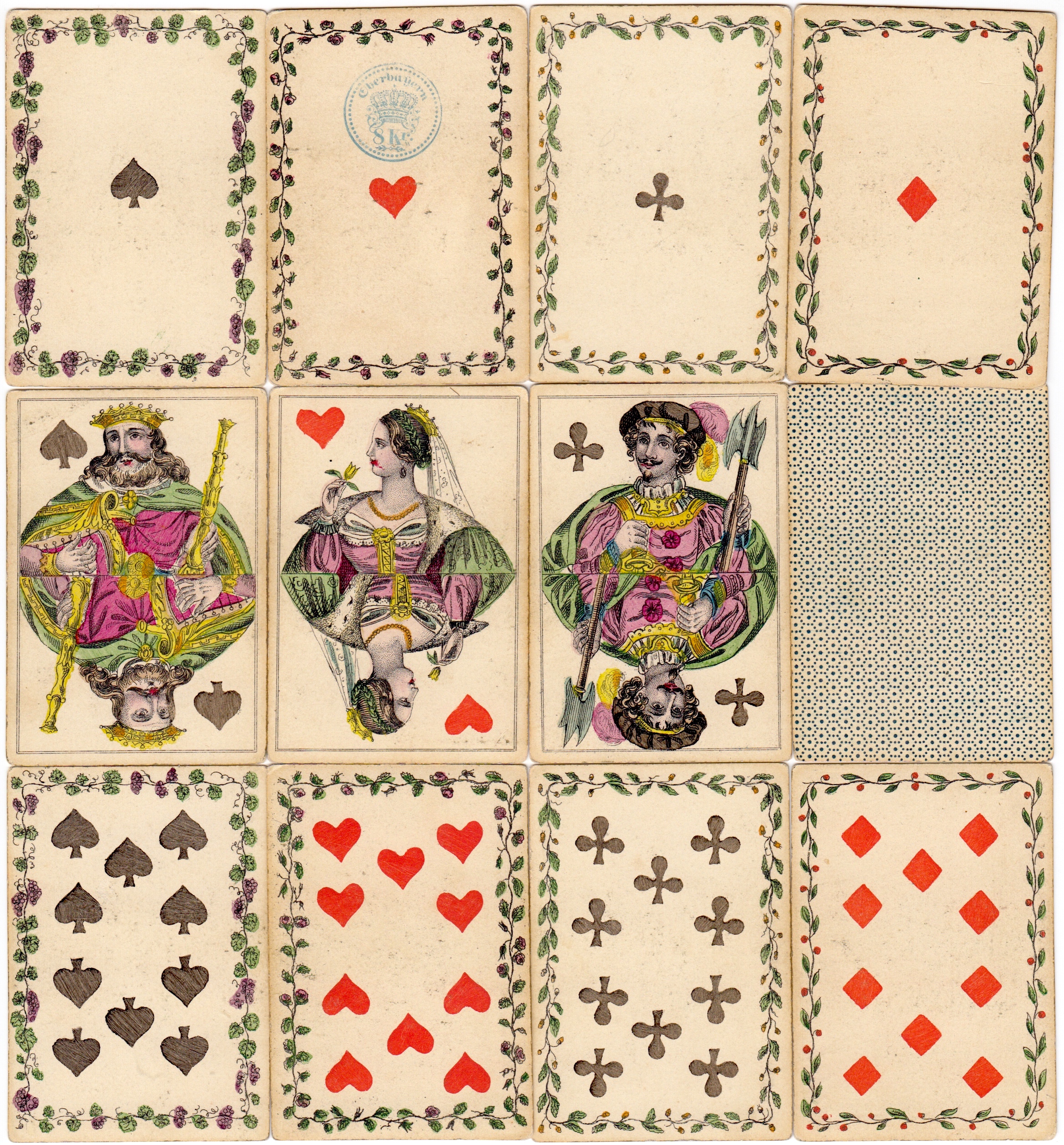 Decorated pip cards from C.L.Wüst — The World of Playing Cards