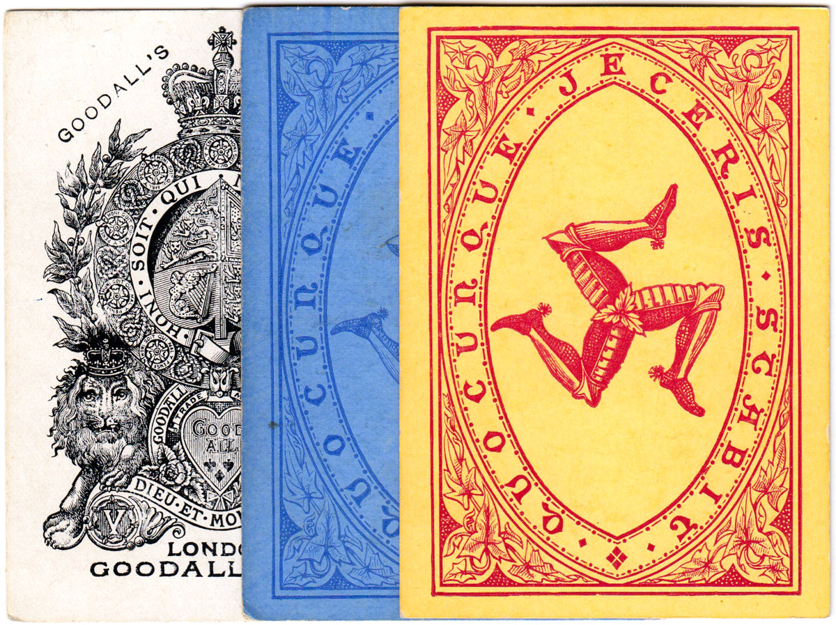 Isle of Man souvenir playing cards by Goodall & Son. — The World of ...