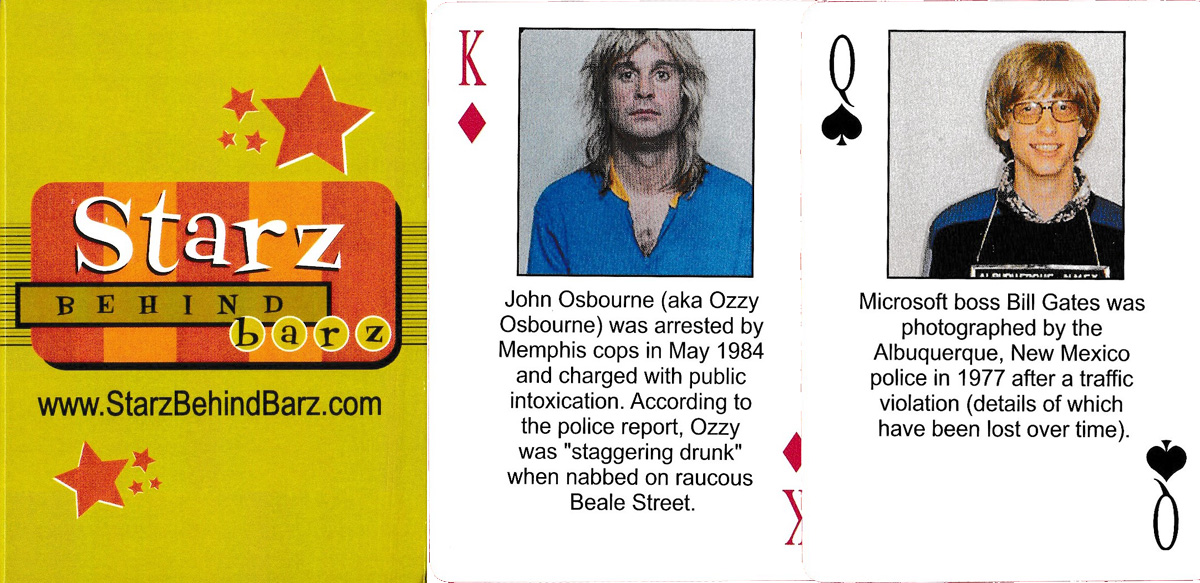 Starz behind bars — The World of Playing Cards