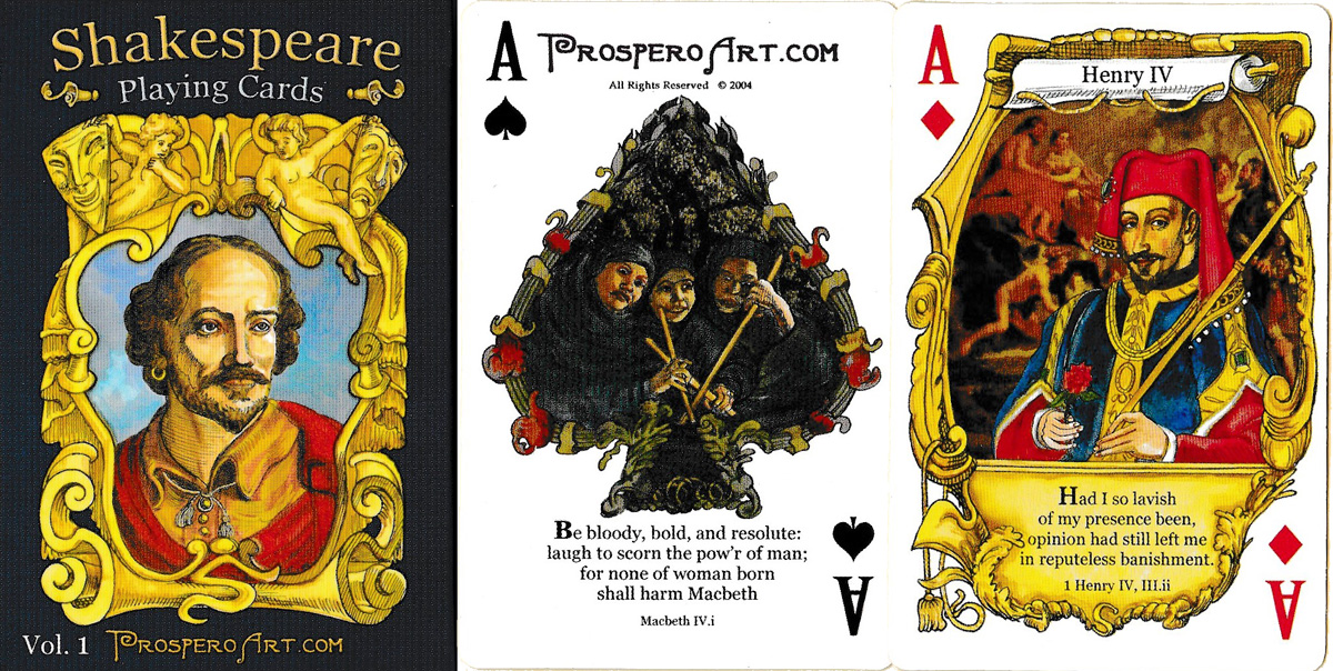 Shakespeare playing cards: Quotes — The World of Playing Cards