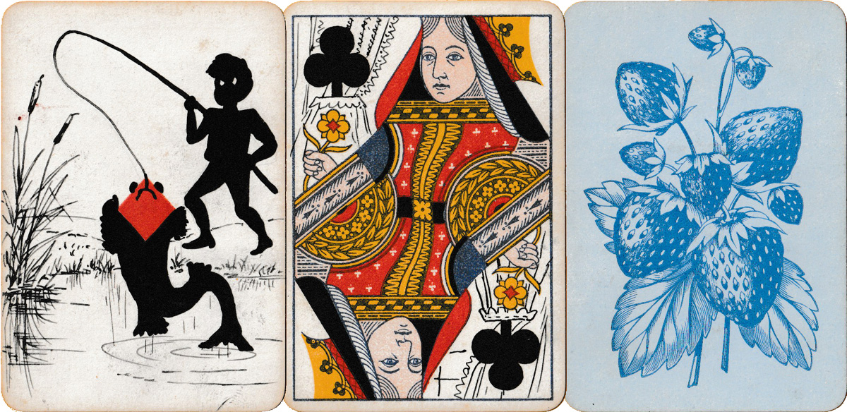 Hand-drawn transformation cards, c1875 — The World of Playing Cards