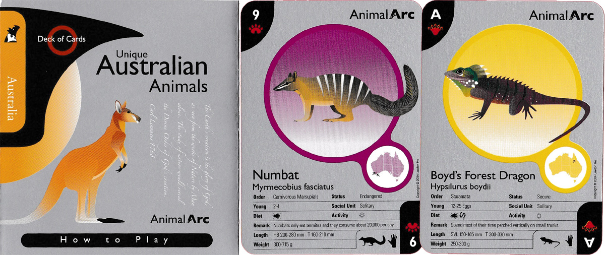 Unique Australian Animals — The World of Playing Cards