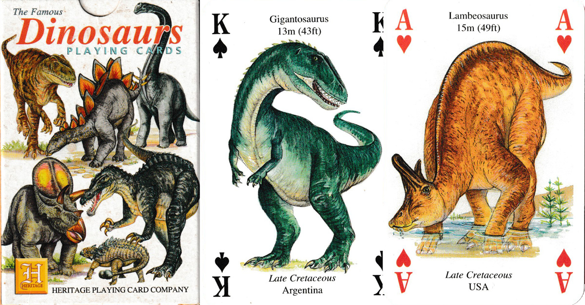 The Famous Dinosaurs Playing Cards — The World of Playing Cards