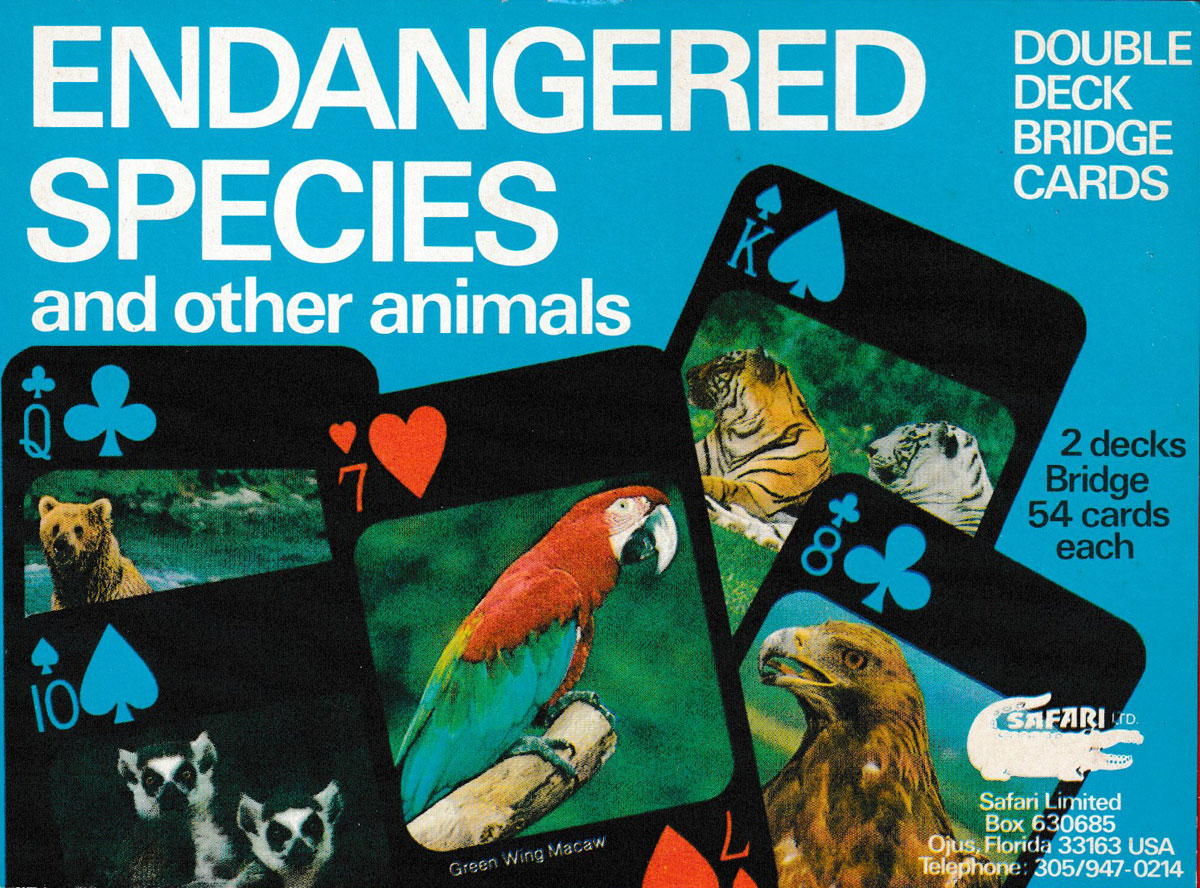 Endangered Species and other animals — The World of Playing Cards