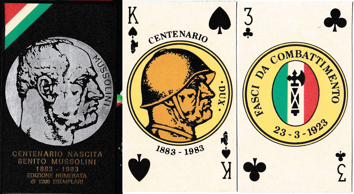 Centenario Nascita Benito Mussolini — The World of Playing Cards