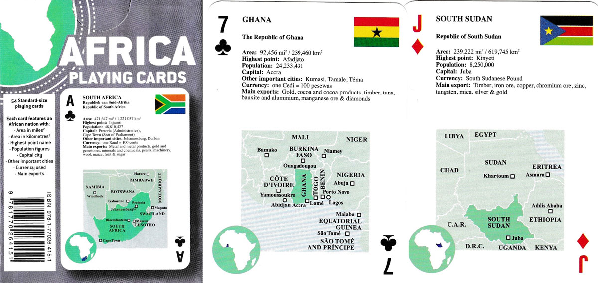 Africa playing cards — African themed playing cards — The World of ...