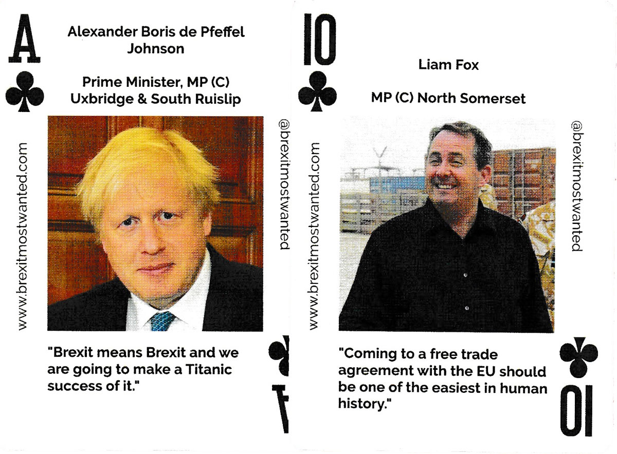 Brexit Most Wanted — The World of Playing Cards