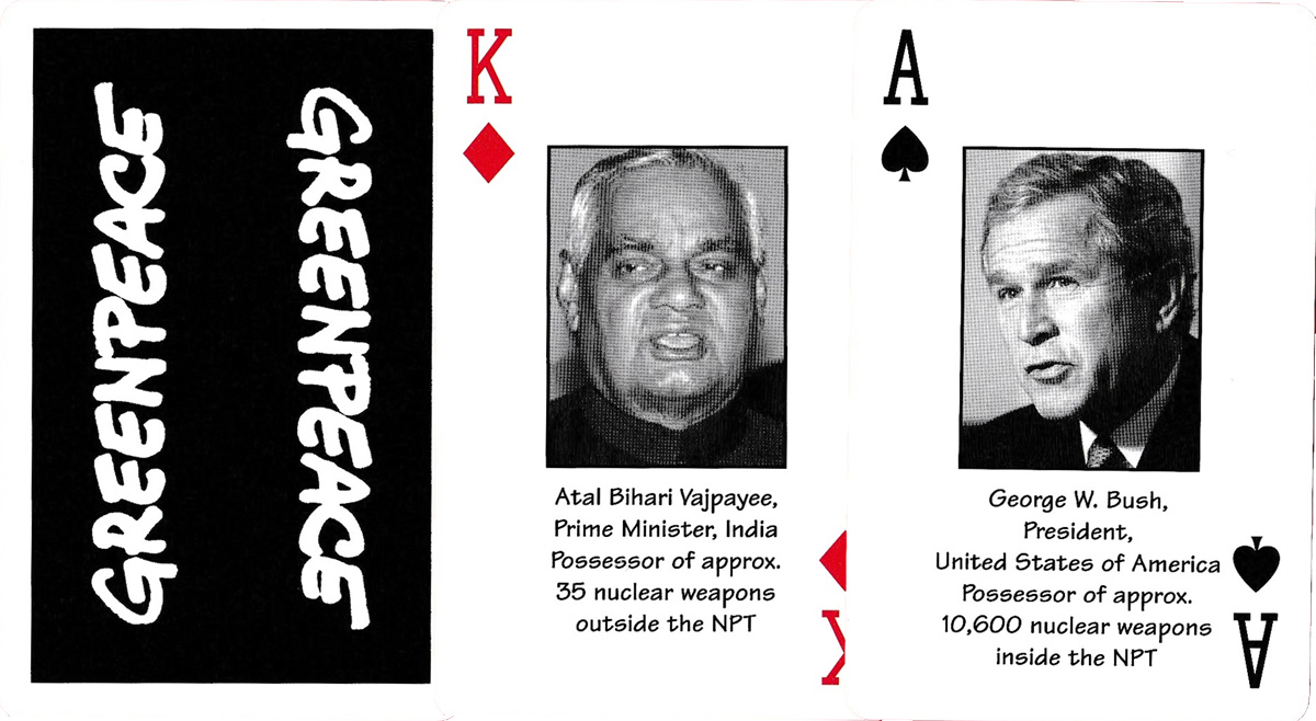Greenpeace anti-nuclear playing cards — The World of Playing Cards