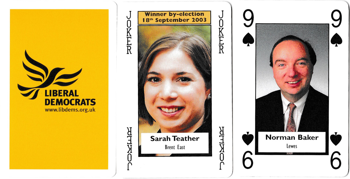 Liberal Democrats Playing Cards — The World of Playing Cards
