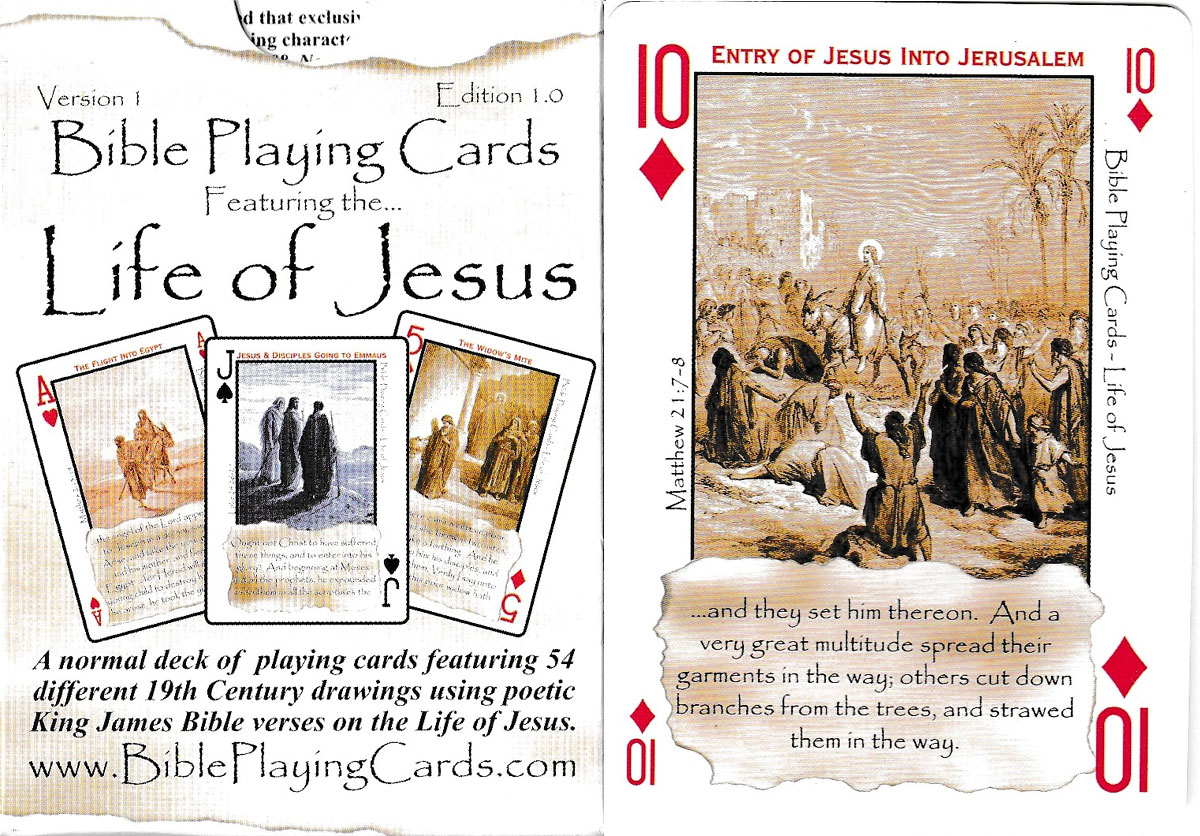 Bible playing cards featuring the life of Jesus — The World of Playing ...