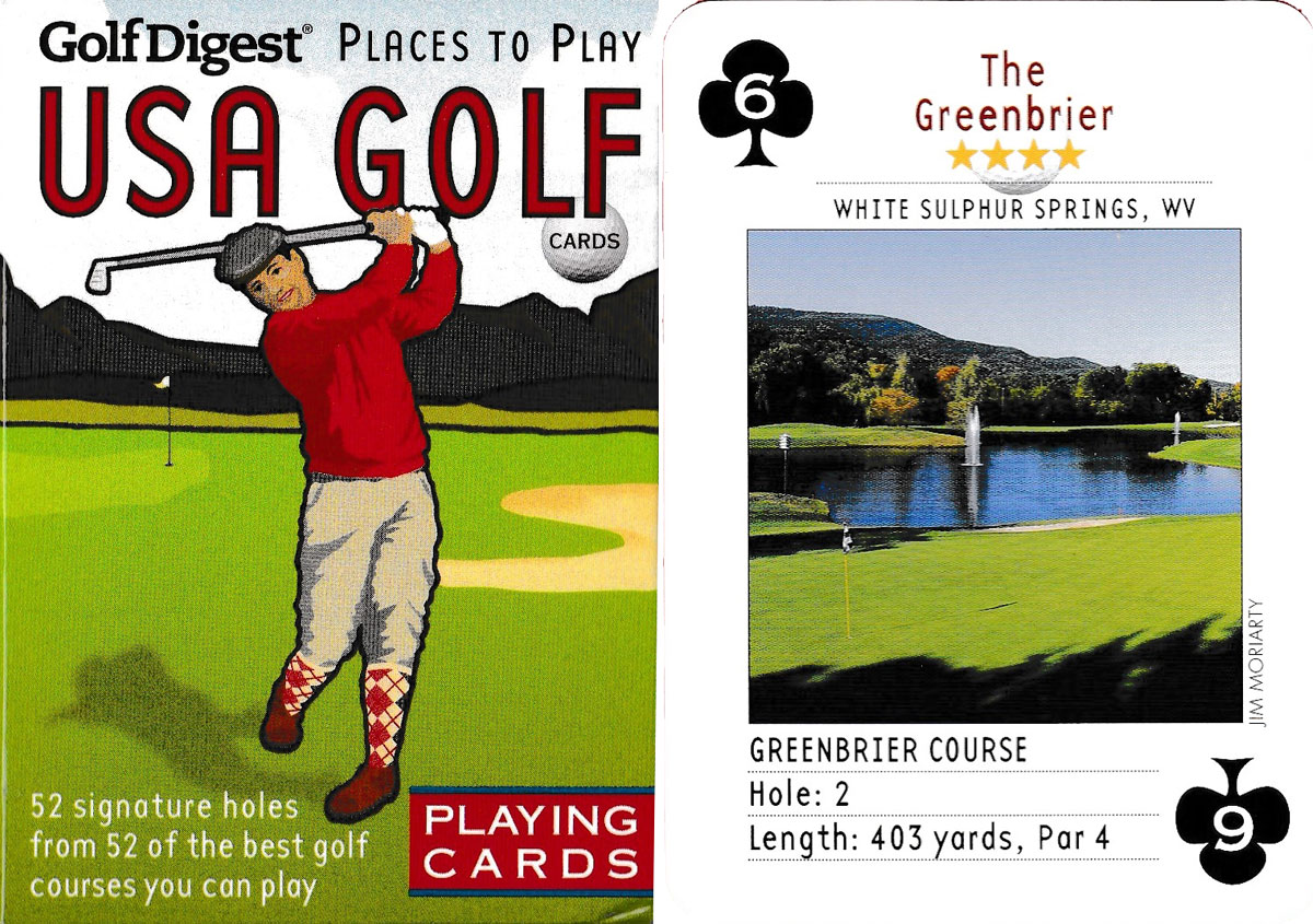 USA Golf: places to play — The World of Playing Cards